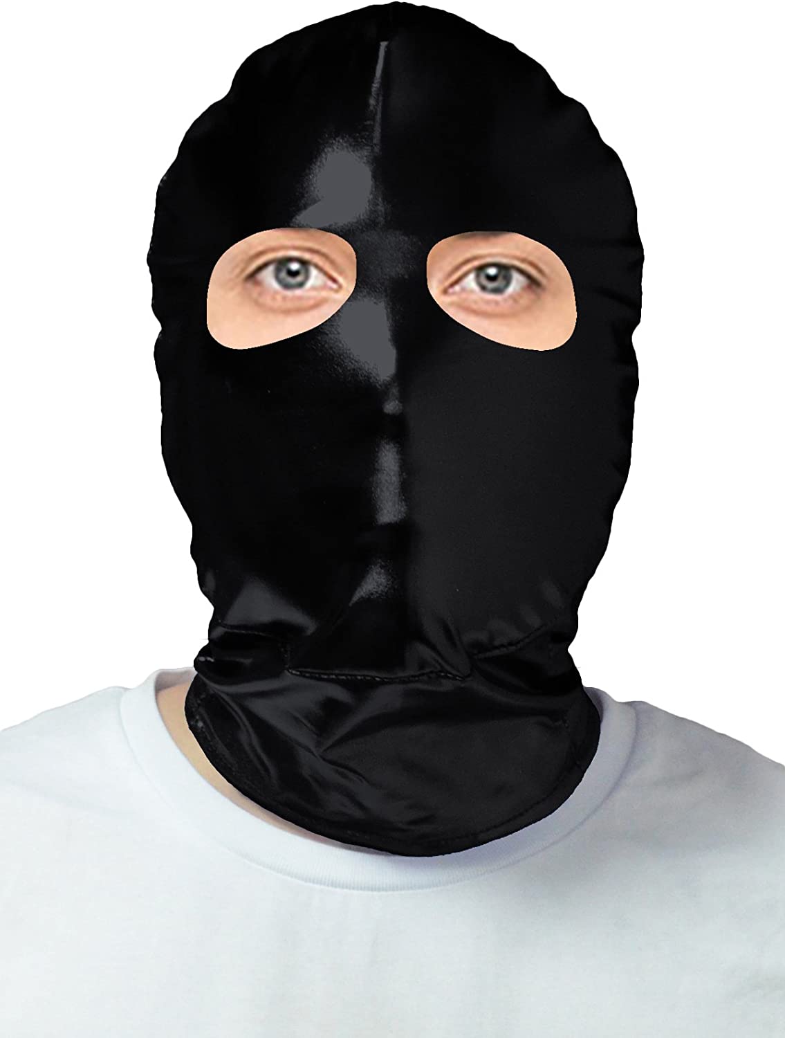 Lycra Masken Spandex Hoods Shiny Metallic Open Eyes Masks Costumes Cos ...